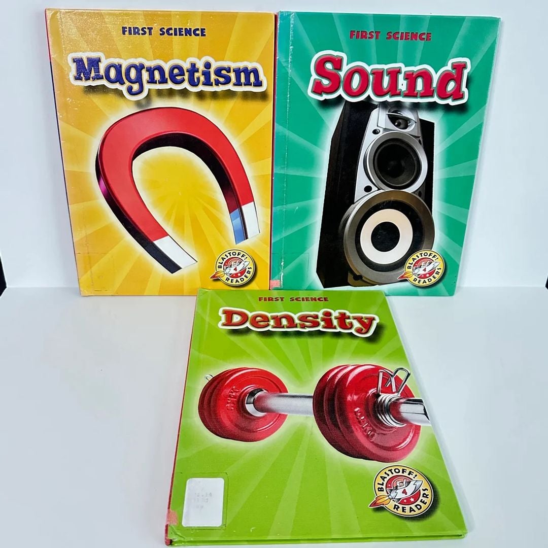 First Science Book Bundle, 3 books Magnetism Sound and Density by ...