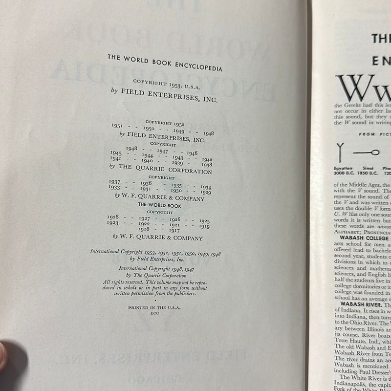 The World Book Encyclopedia by Field Enterprises, inc. , Hardcover ...