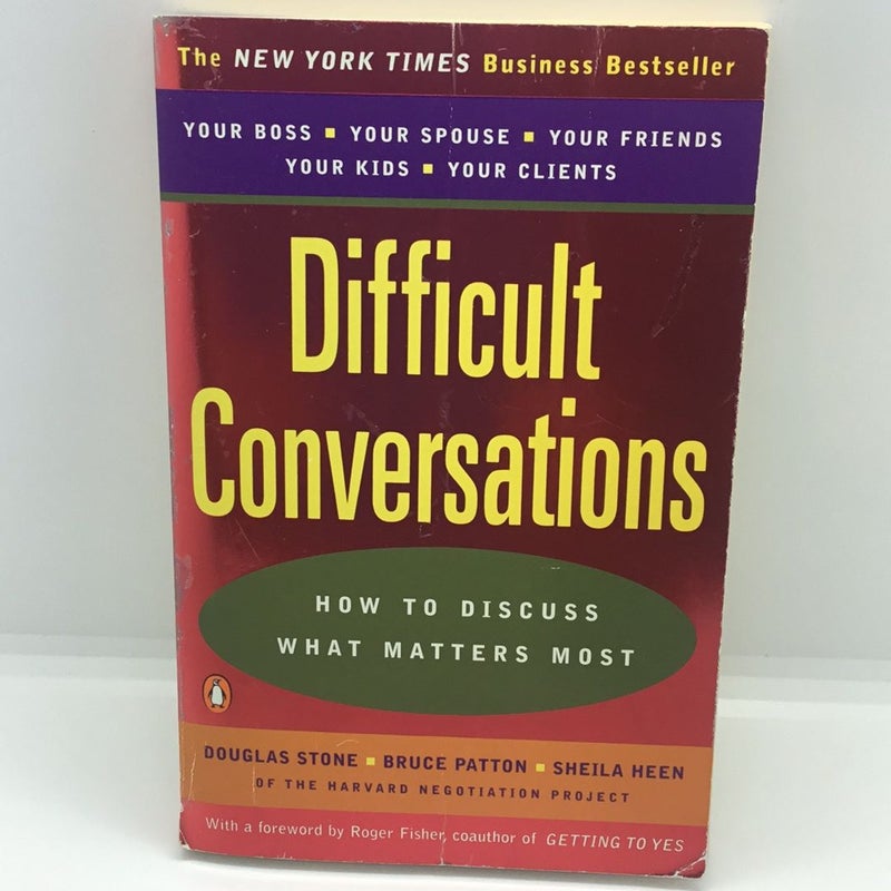 Difficult Conversations by Douglas Stone, Paperback | Pangobooks