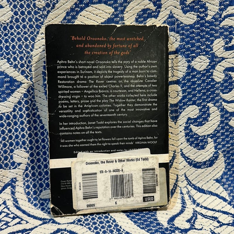 Oroonoko, The River and Other Works by Aphra Behn, Paperback | Pangobooks