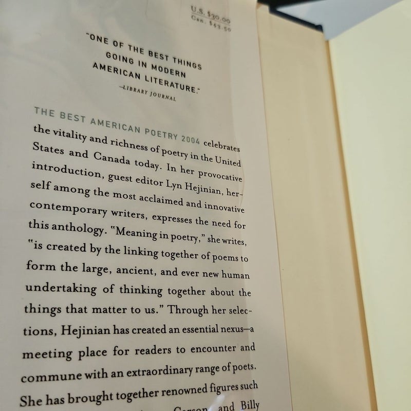 The Best American Poetry 2004 by David Lehman, Hardcover | Pangobooks