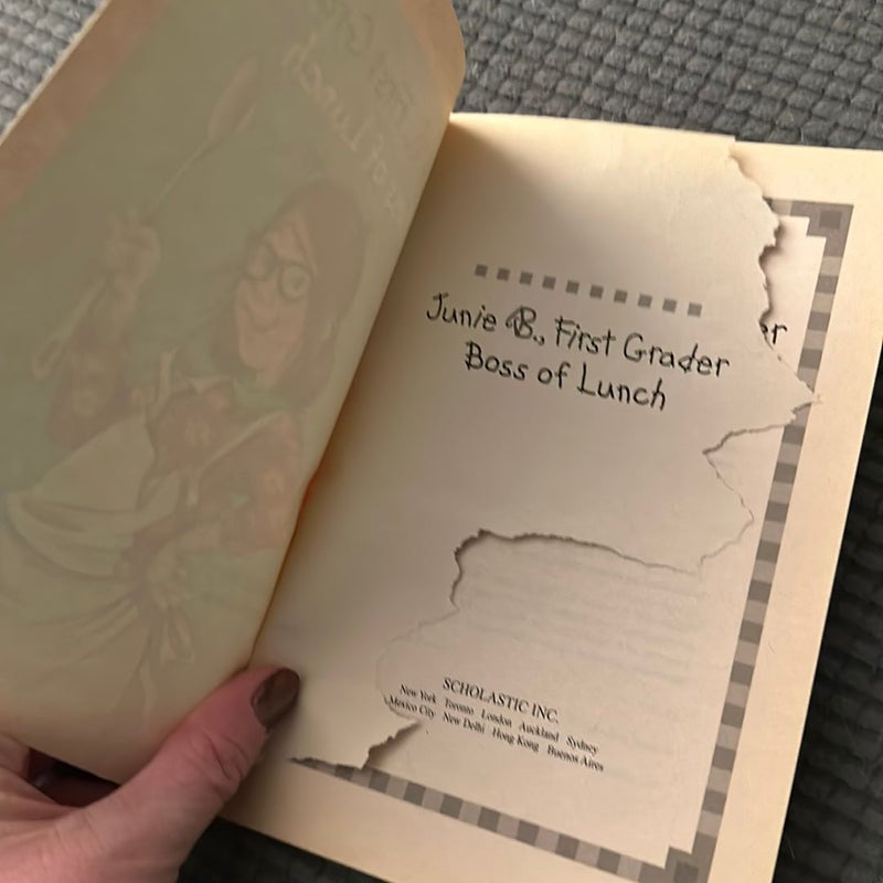 Junie B. Jones, First Grader: Boss of Lunch by Barbara Park, Paperback ...