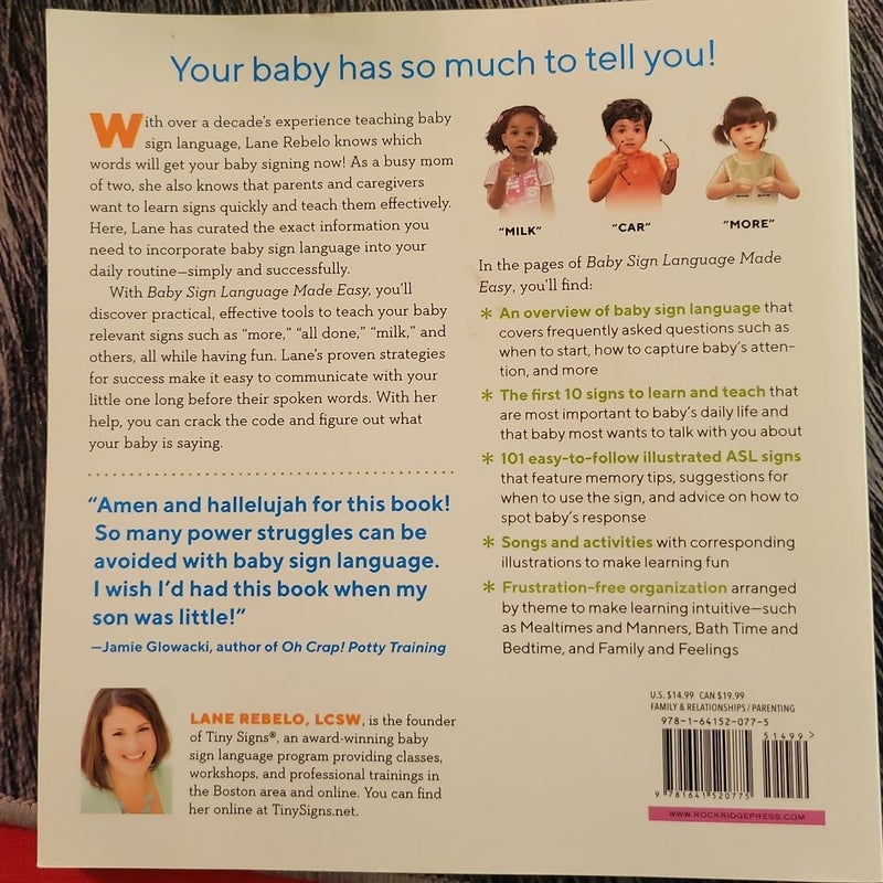 Baby Sign Language Made Easy by Lane Rebelo