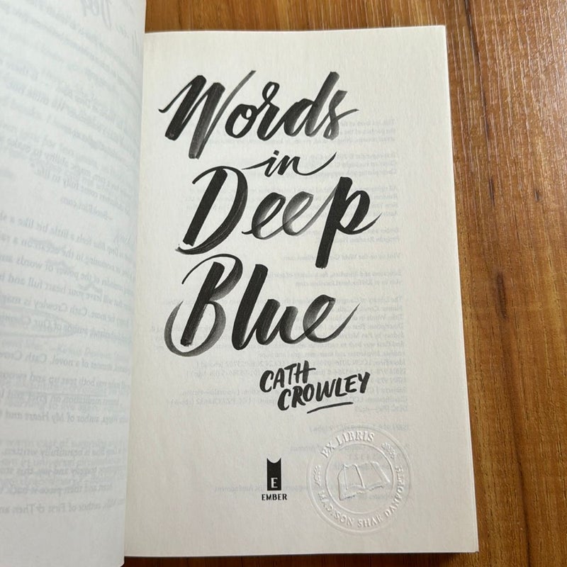 Words in Deep Blue by Cath Crowley