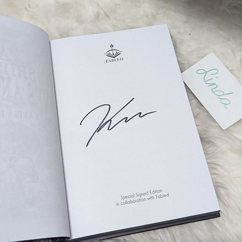 A Ship of Bones and Teeth SIGNED by Karina Halle, Hardcover | Pangobooks