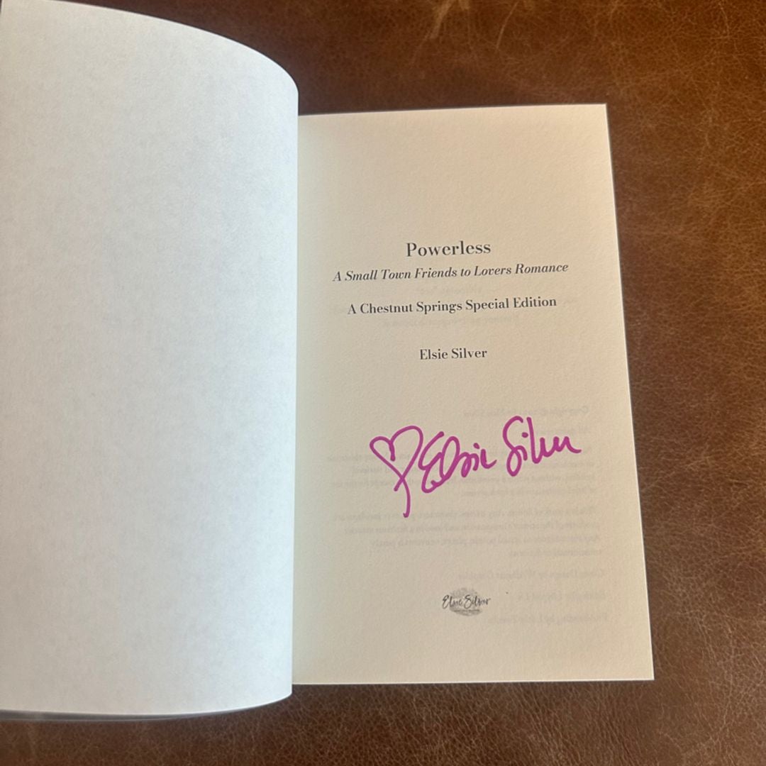 Powerless signed by Elsie silver , Paperback | Pangobooks