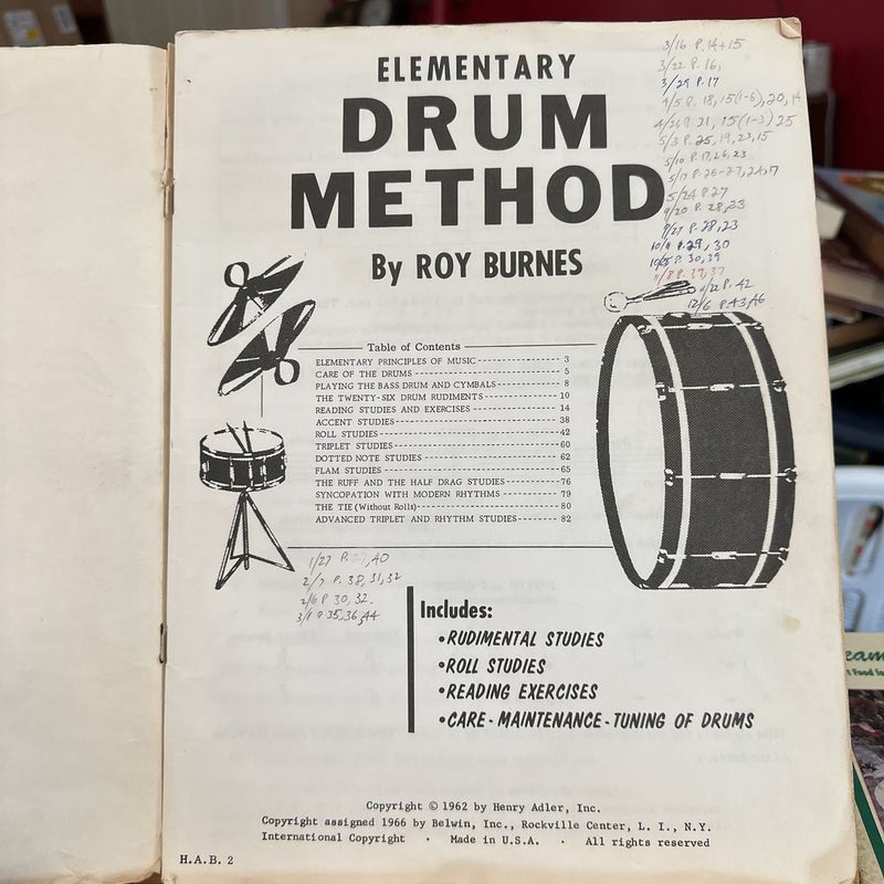 Elementary Drum Method by Roy Burns , Paperback | Pangobooks
