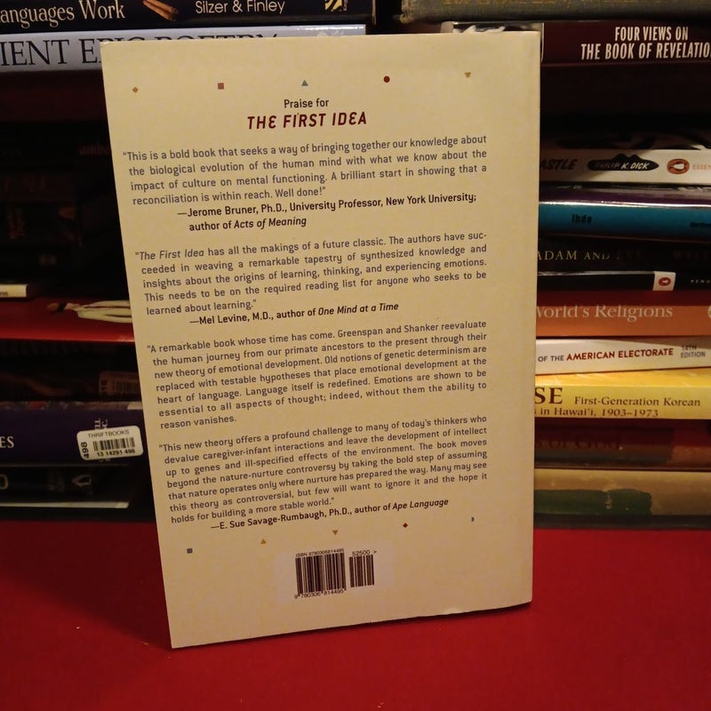 The First Idea by Stanley I. Greenspan, Stuart Shanker