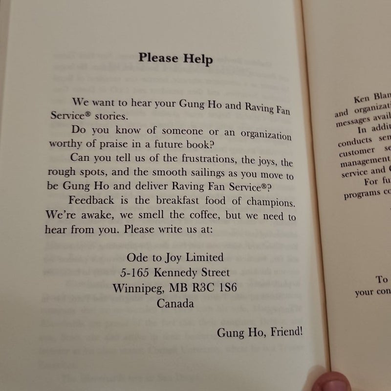 GUNG HO! by Ken Blanchard Sheldon Bowles, Hardcover | Pangobooks