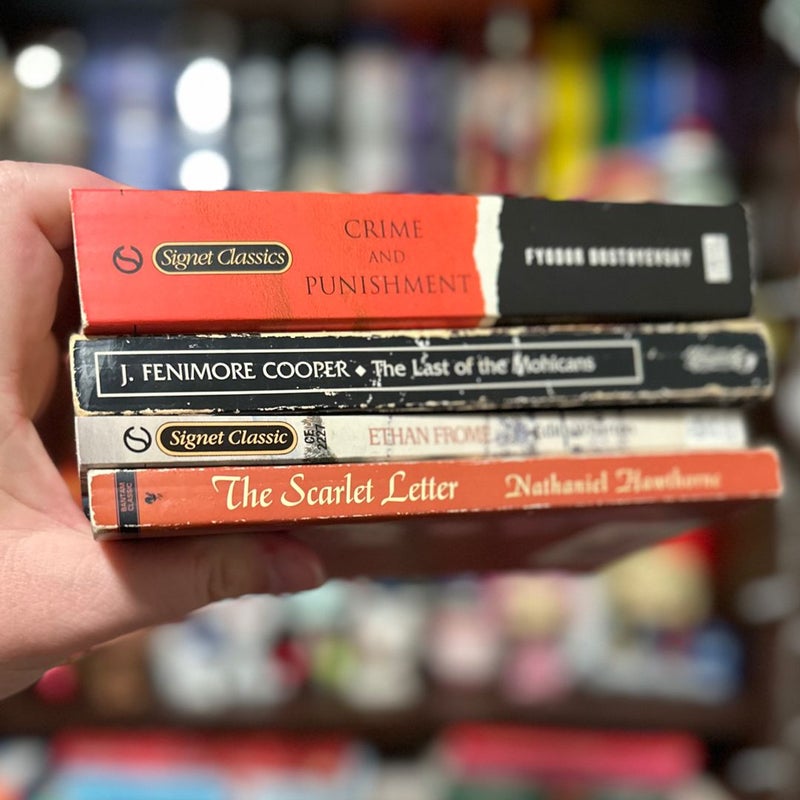 4 Classics Bundle by Fyodor Dostoyevsky, J. Fenimore Cooper, Edith ...