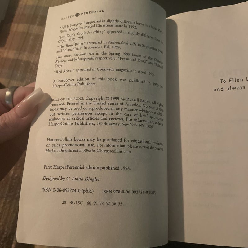 Rule of the Bone by Russell Banks, Paperback | Pangobooks