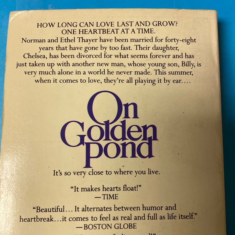 On Golden Pond by Ernest Thompson , Paperback | Pangobooks