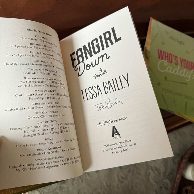 Fangirl Down Afterlight Illumicrate by Tessa Bailey, Hardcover | Pangobooks