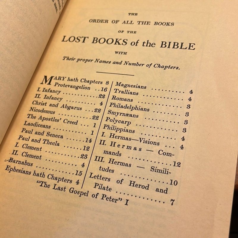 The Lost Books of the Bible and the Forgotten Books of Eden by Various ...