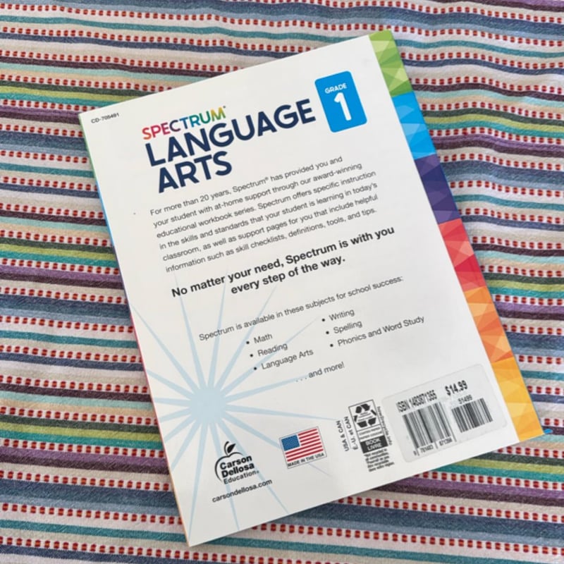Spectrum Language Arts Workbook, Grade 1 by Spectrum