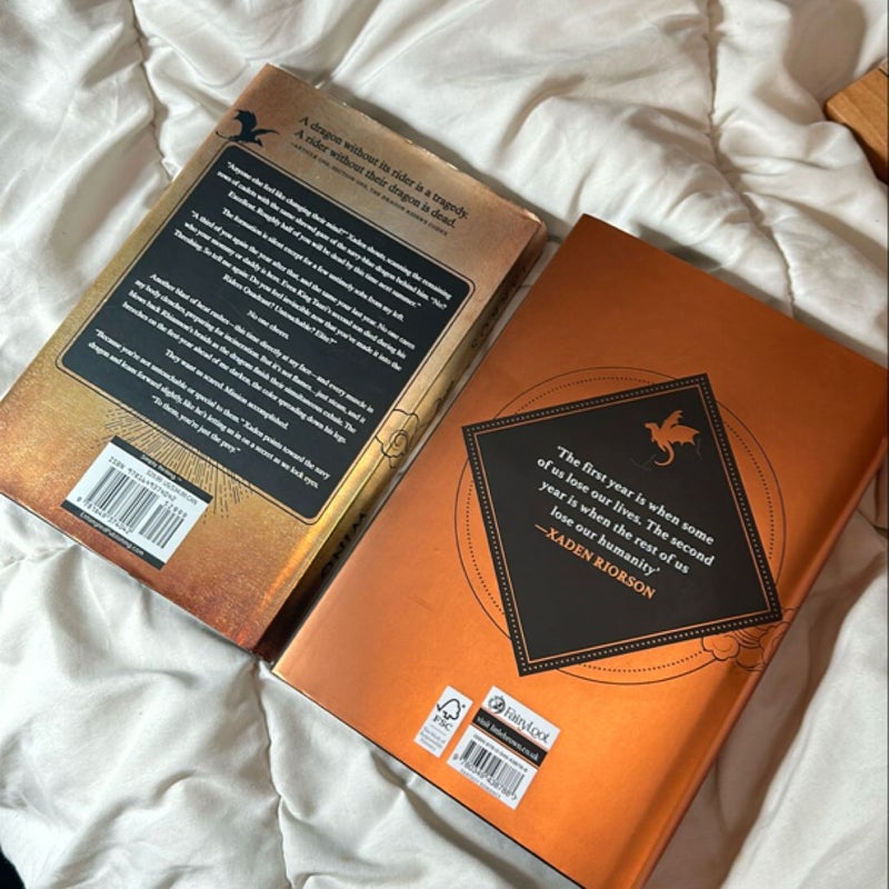 FOURTH WING (ORIGINAL FIRST EDITION SPRAYED EDGE) & IRON FLAME ...