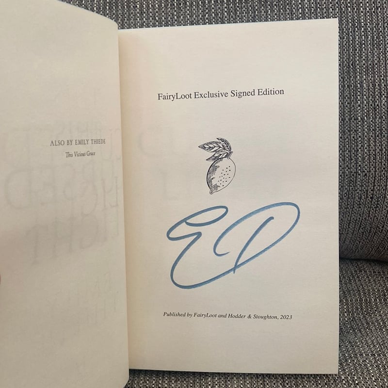 This Cursed Light Signed Fairyloot Edition by Emily Thiede, Hardcover ...