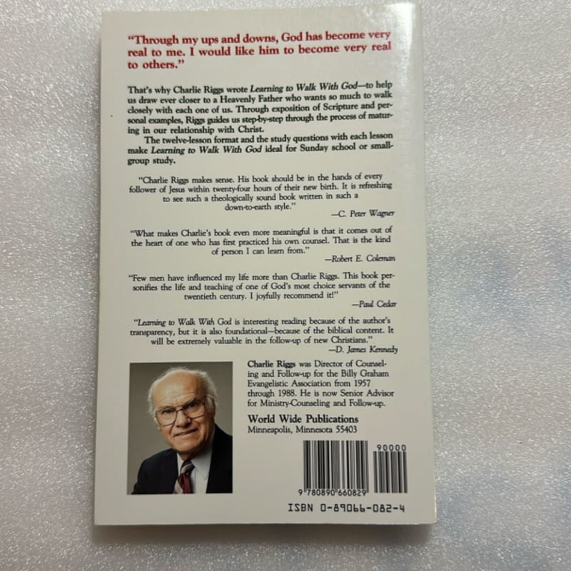 Learning to Walk with God by Charlie Riggs, Lorne Sanny