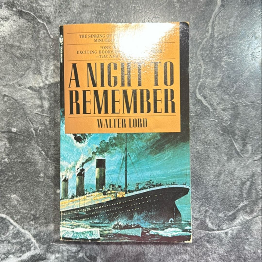 A Night To Remember by Walter Lord, Paperback | Pangobooks