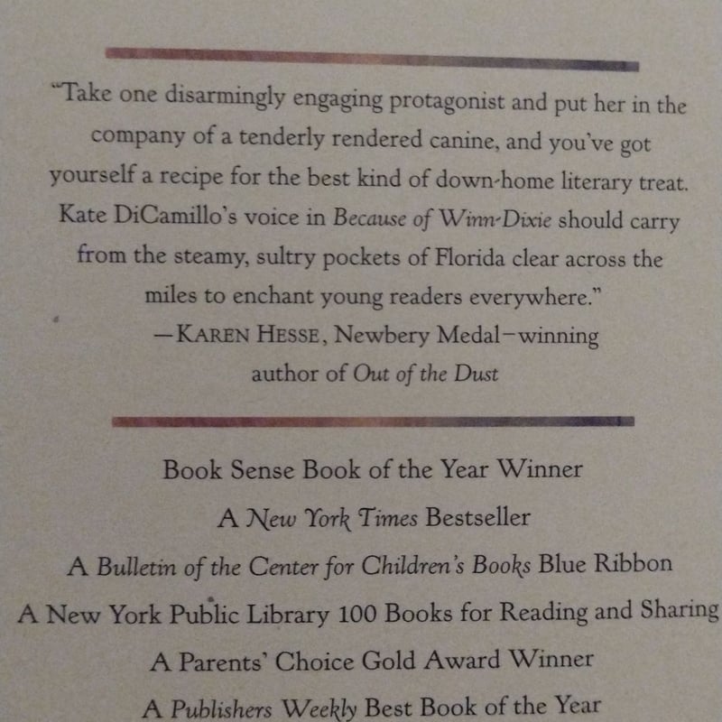 Because of Winn-Dixie by Kate DiCamillo, Paperback | Pangobooks