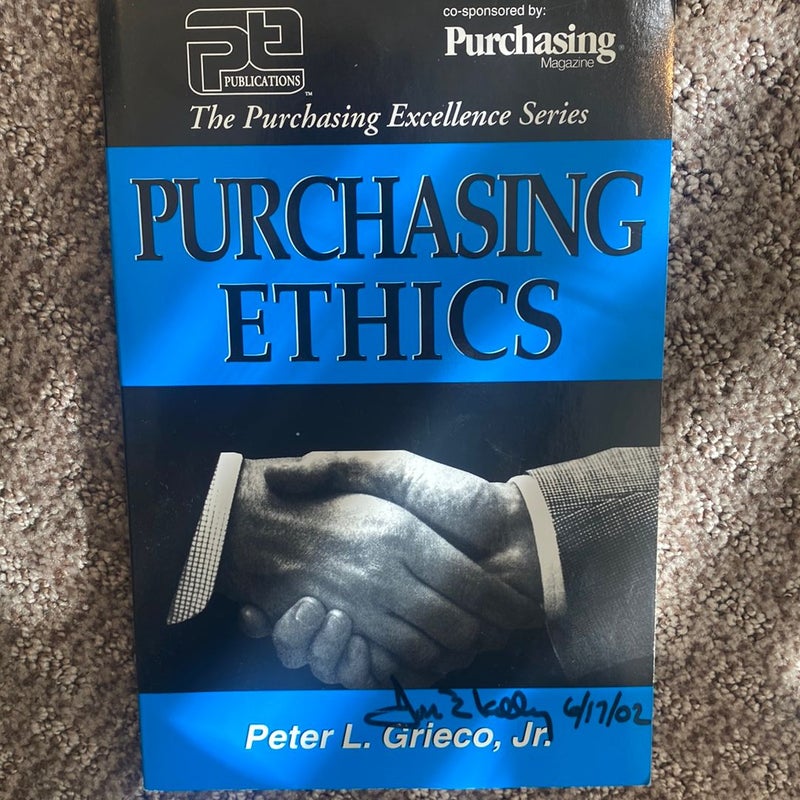 Purchasing Ethics by Peter L. Grieco, Paperback | Pangobooks