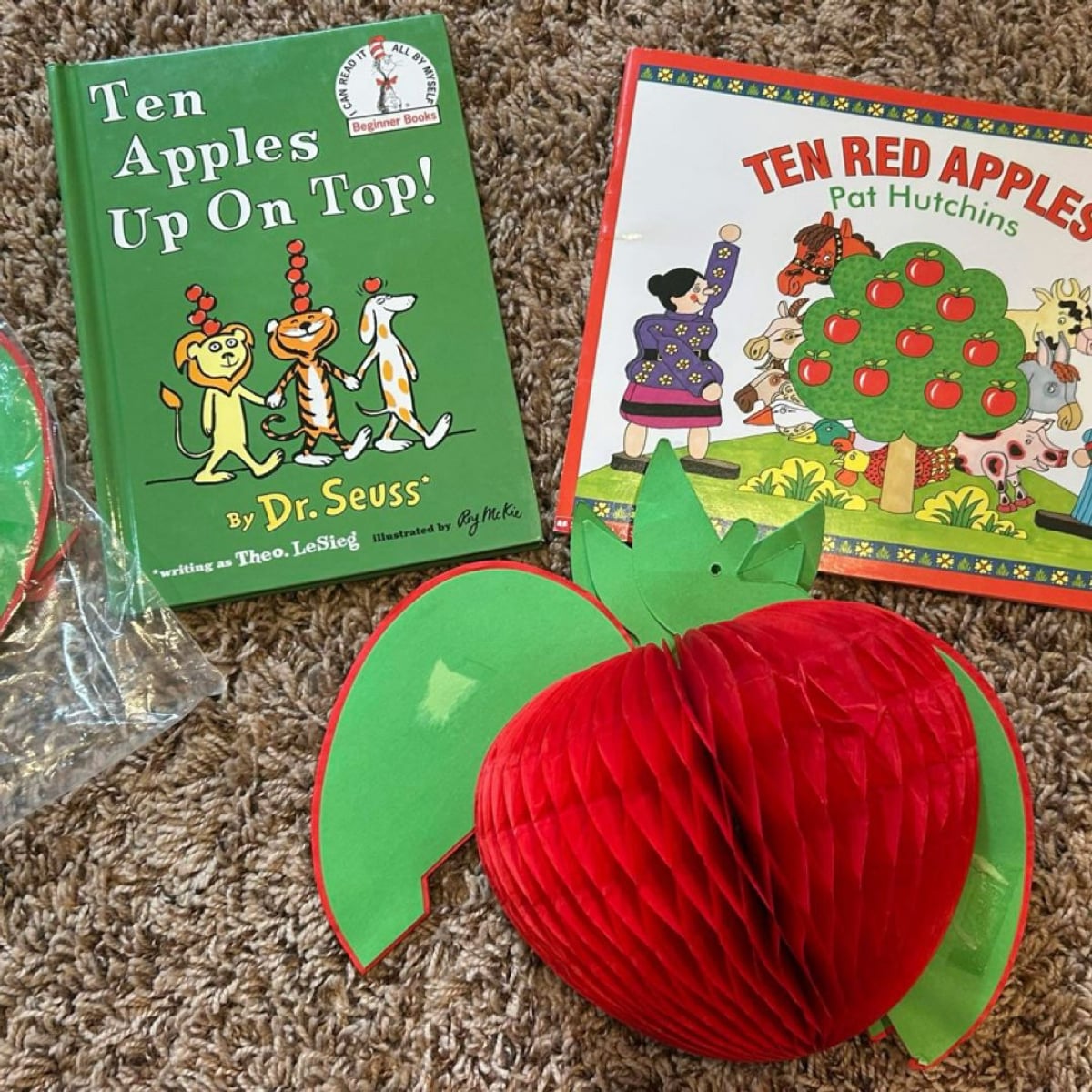 Ten Apples up on Top and Ten Red Apples by Dr Seuss and Pat Hutchins ...
