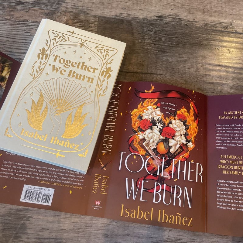 SIGNED Bookish Box Together We Burn by Isabel Ibanez, Hardcover ...