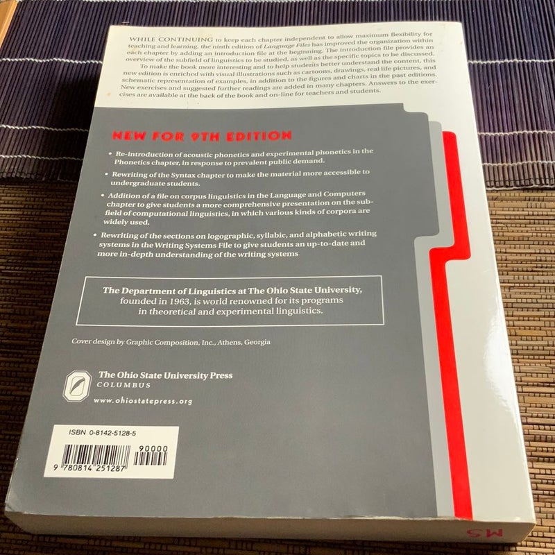 Language Files by Department of Department of Linguistics, Paperback ...