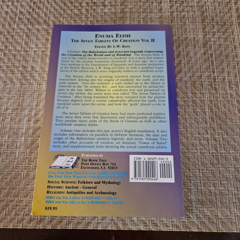 Enuma Elish - the Seven Tablets of Creation by Leonard W. King ...