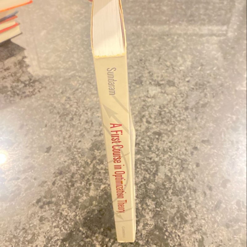 A First Course in Optimization Theory by Rangarajan K. Sundaram