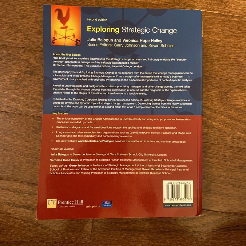 Exploring Strategic Change by Julia Balogun, Veronica Hope Hailey ...