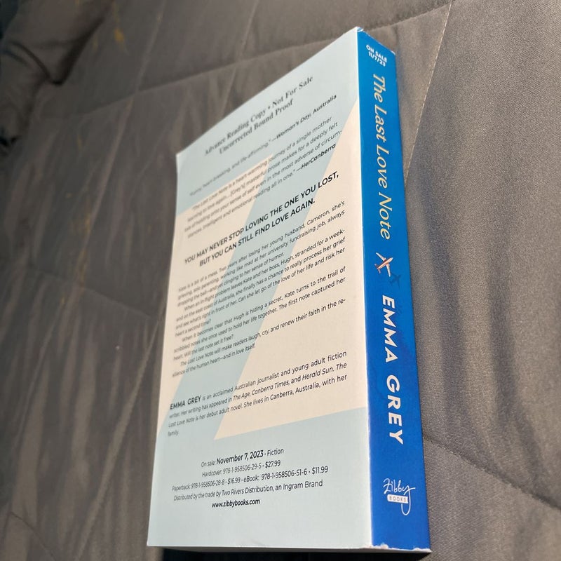 The Last Love Note ARC by Emma Grey, Paperback | Pangobooks