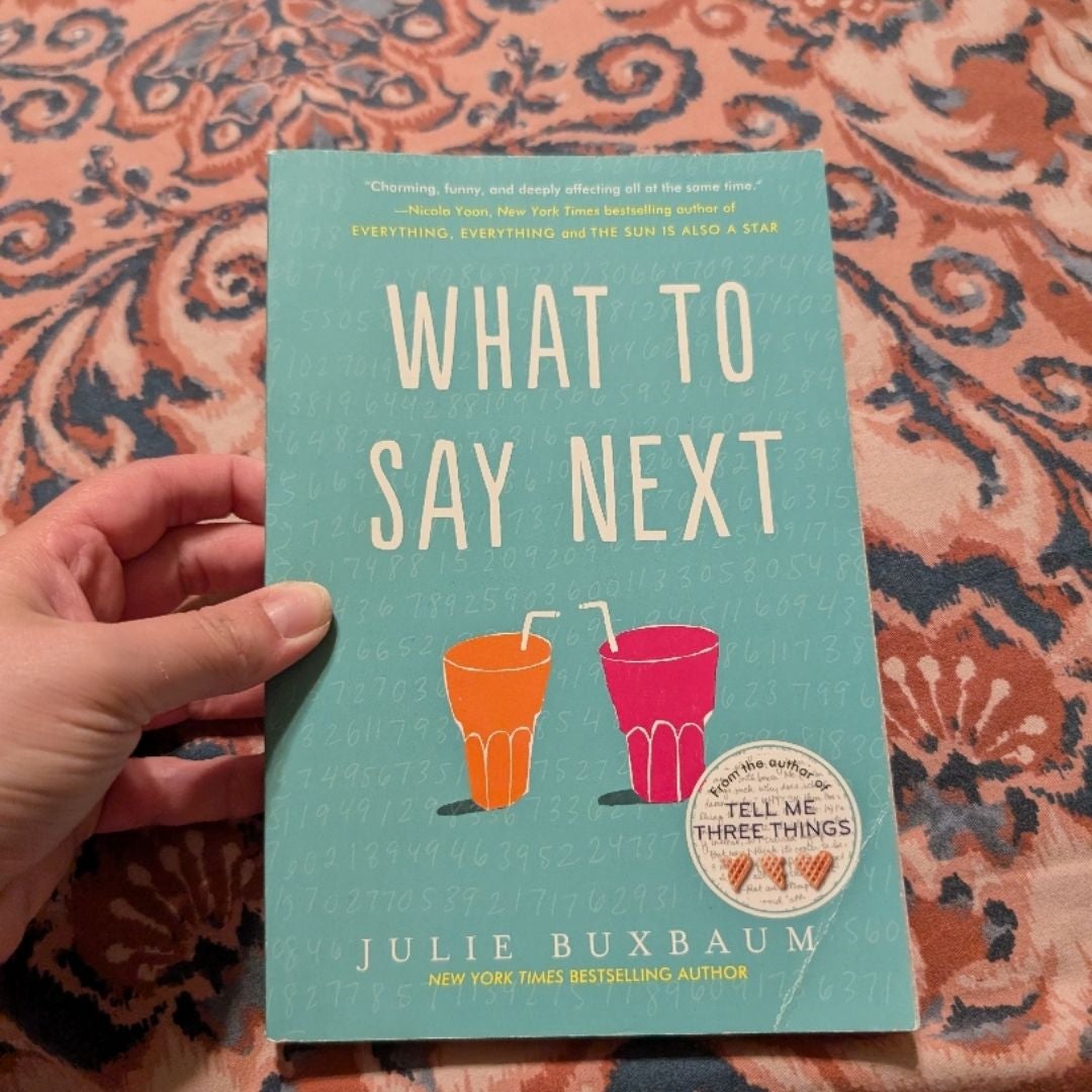 What to Say Next by Julie Buxbaum, Paperback | Pangobooks
