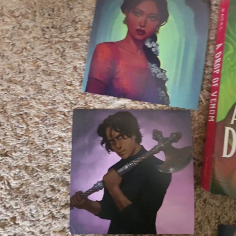 A drop of venom advance readers copy (ARC) with signed book plate, art ...