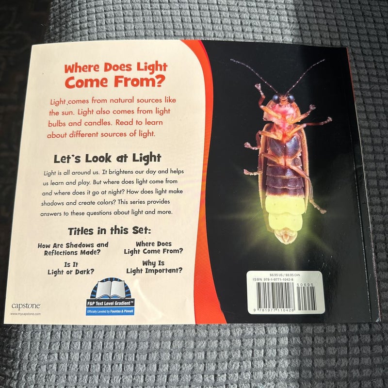 Where Does Light Come From? by Mari Schuh, Paperback | Pangobooks