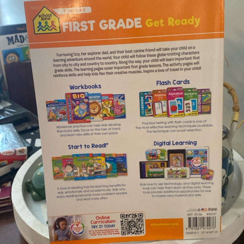School Zone First Grade Get Ready Workbook (Walmart Exclusive) by ...
