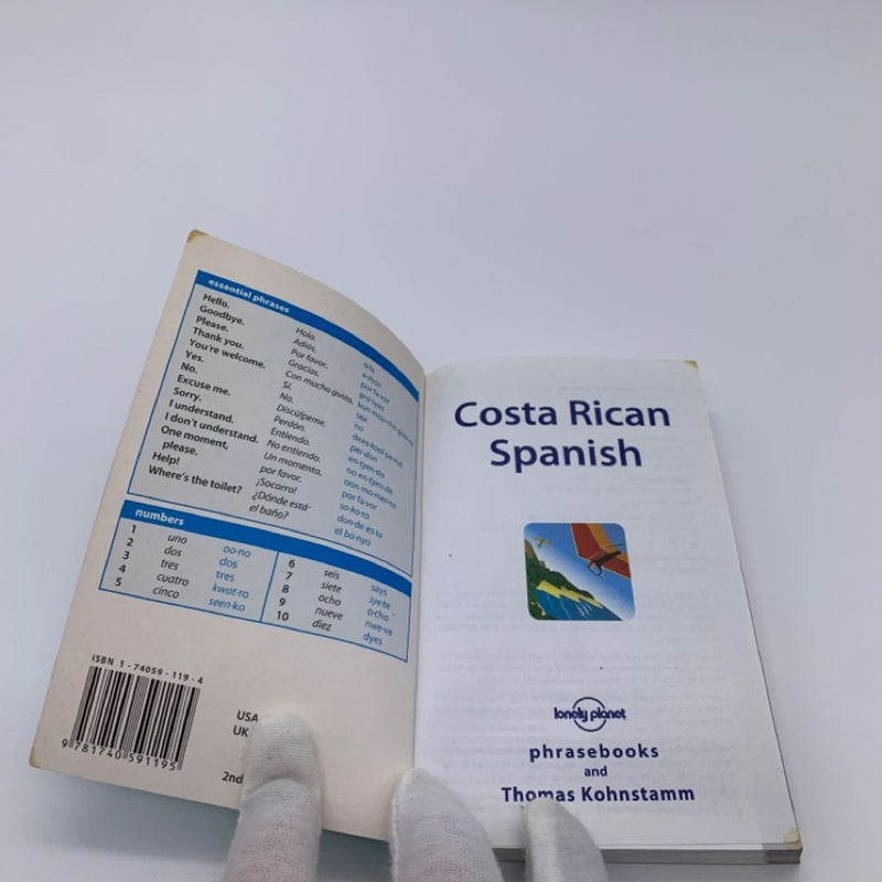Costa Rican Spanish by Lonely Planet, Paperback | Pangobooks