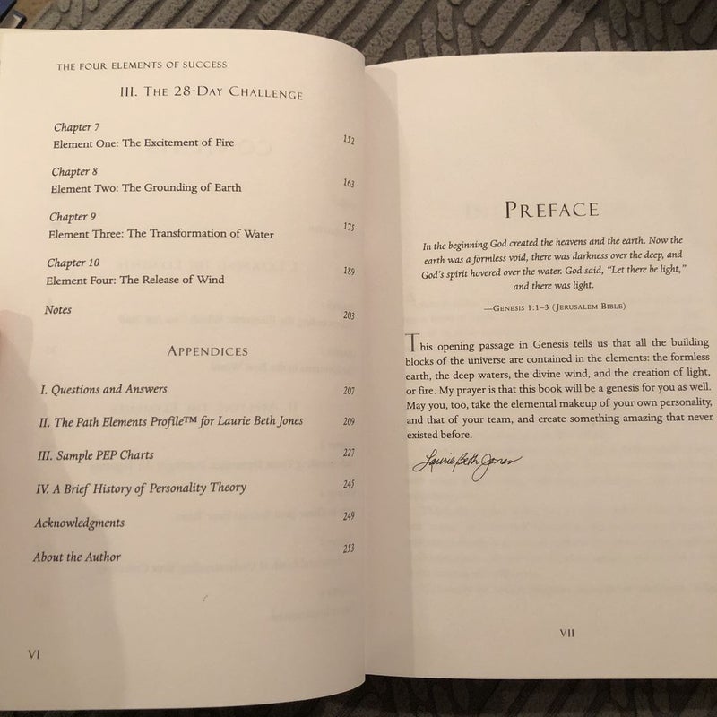 The Four Elements of Success by Laurie Beth Jones, Hardcover | Pango Books