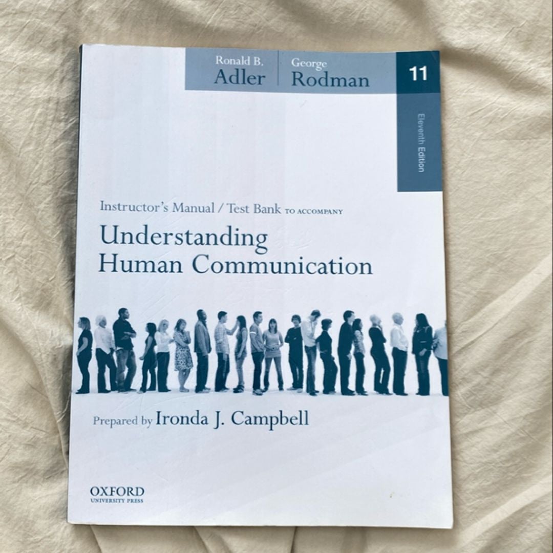 Understanding Human Communication by Ronald B. Adler, George R. Rodman ...
