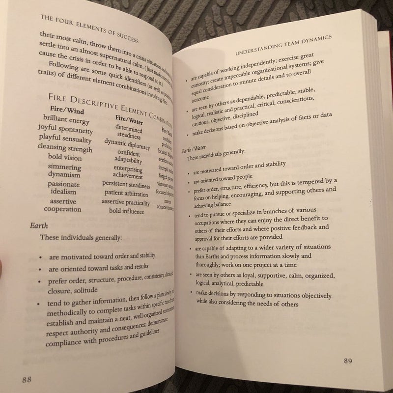 The Four Elements of Success by Laurie Beth Jones, Hardcover | Pango Books