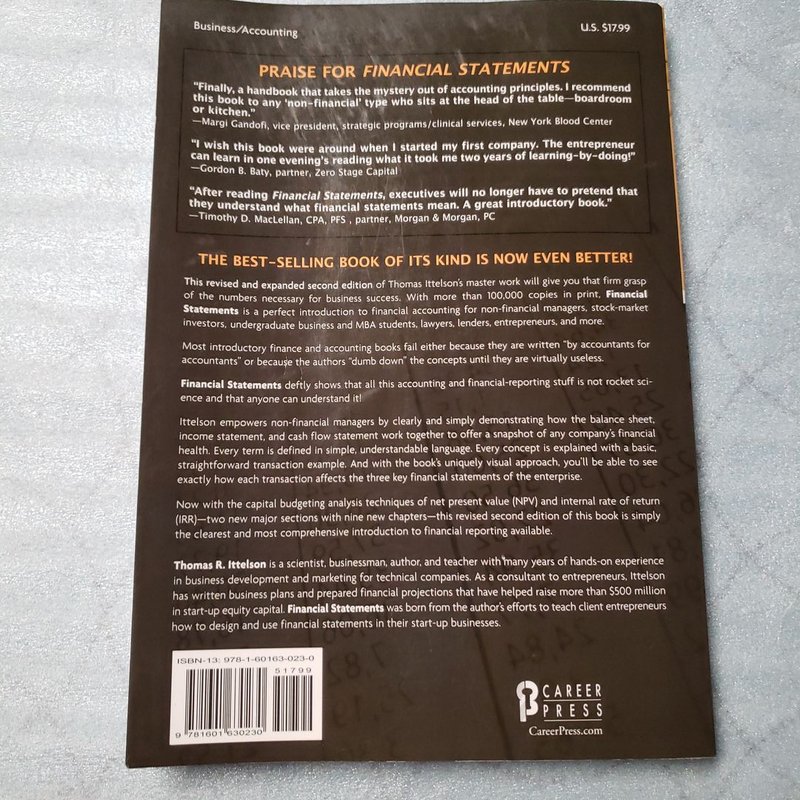 Financial Statements, Third Edition by Thomas Ittelson
