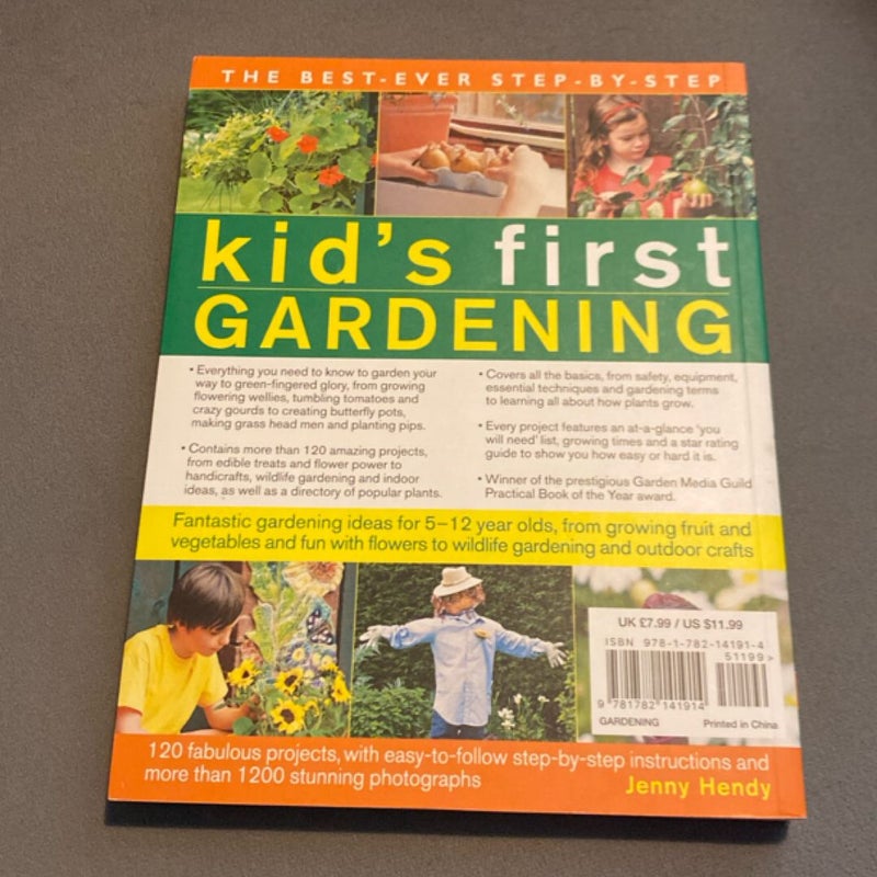 The Best-Ever Step-by-Step Kid's First Gardening by Jenny Hendy