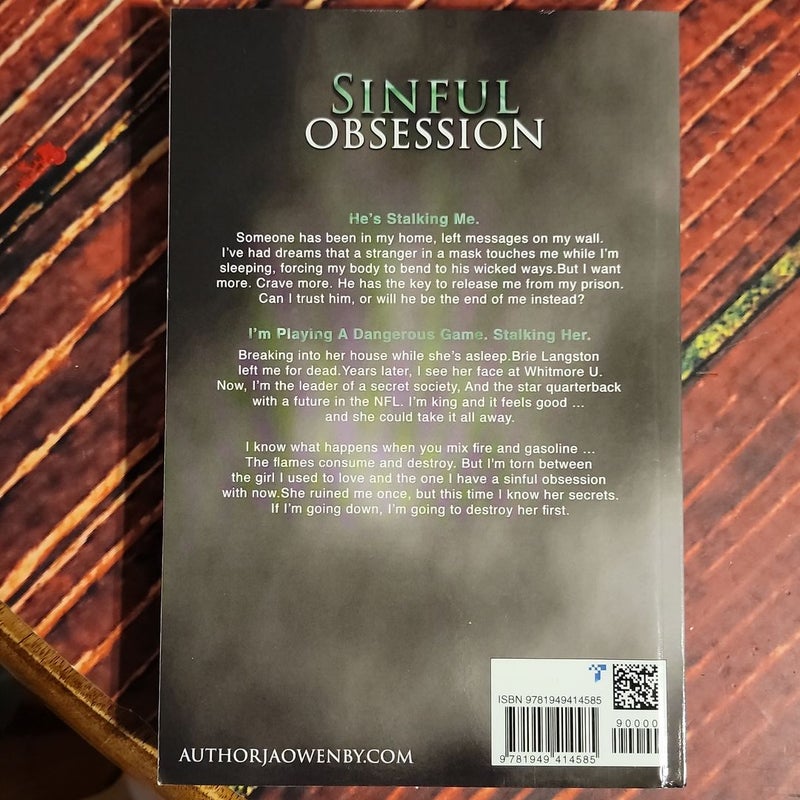 Sinful Obsession by J.A. Owenby , Paperback | Pangobooks