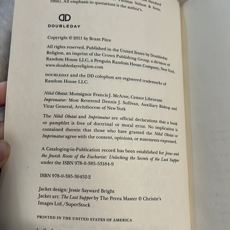 Jesus and the Jewish Roots of the Eucharist by Brant Pitre, Scott Hahn