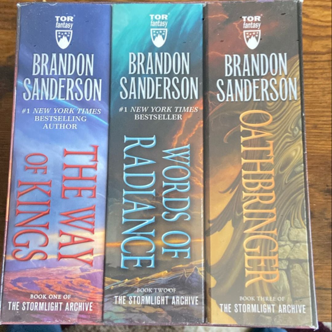 Stormlight Archive MM Boxed Set I, Books 1-3 by Brandon Sanderson ...