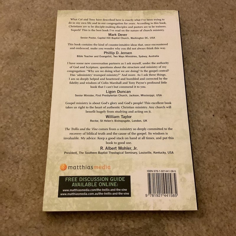 The Trellis and the Vine by Colin Marshall, Tony Payne