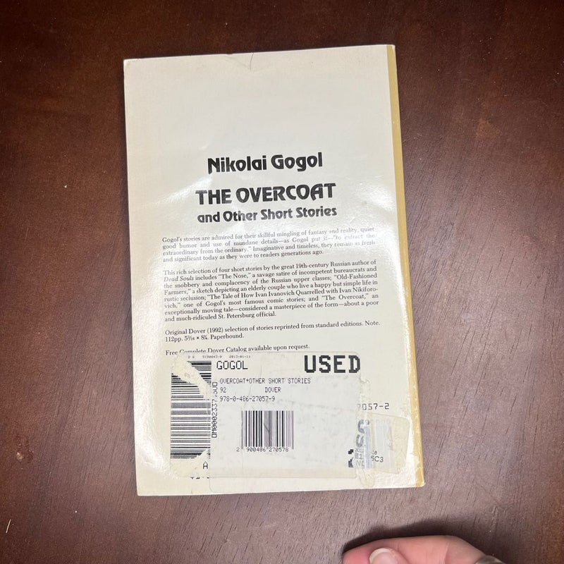 The Overcoat and Other Short Stories by Nikolai Gogol, Paperback ...