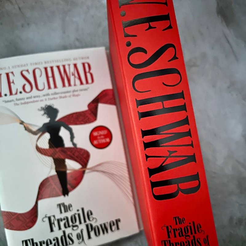 SIGNED The Fragile Threads of Power by V.E. Schwab, Hardcover | Pangobooks