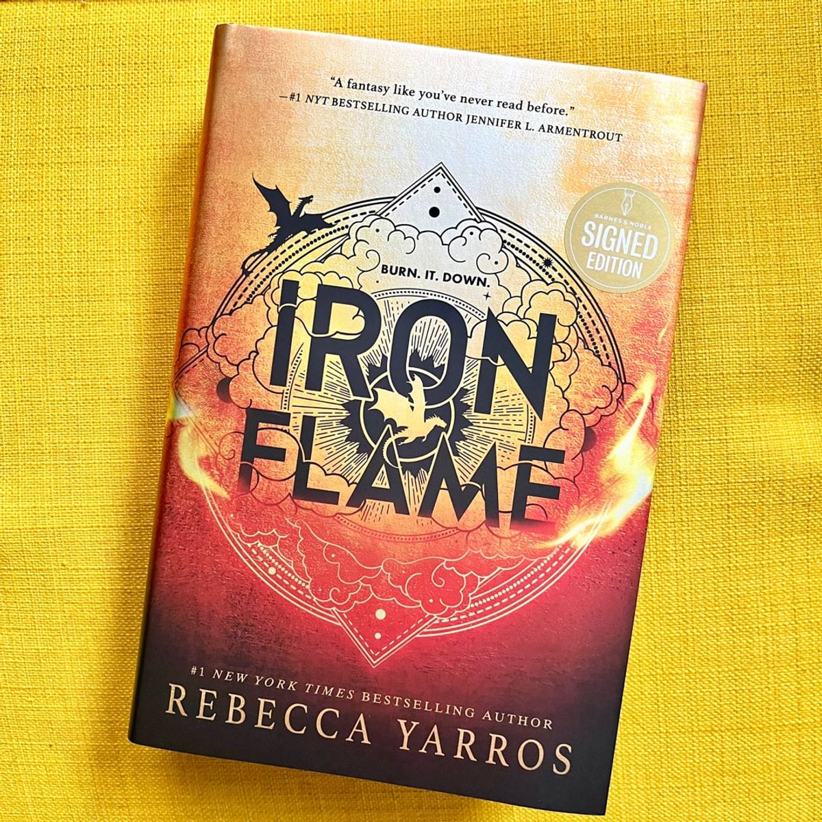 SIGNED Iron Flame by Rebecca Yarros, Hardcover | Pangobooks