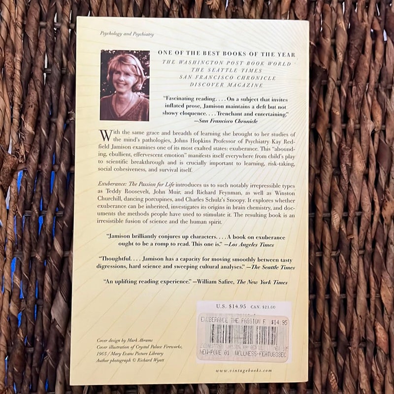 Exuberance: The Passion for Life by Kay Redfield Jamison, Paperback ...